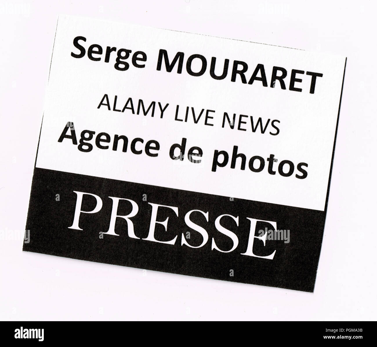 Badge de presse hi-res stock photography and images - Alamy