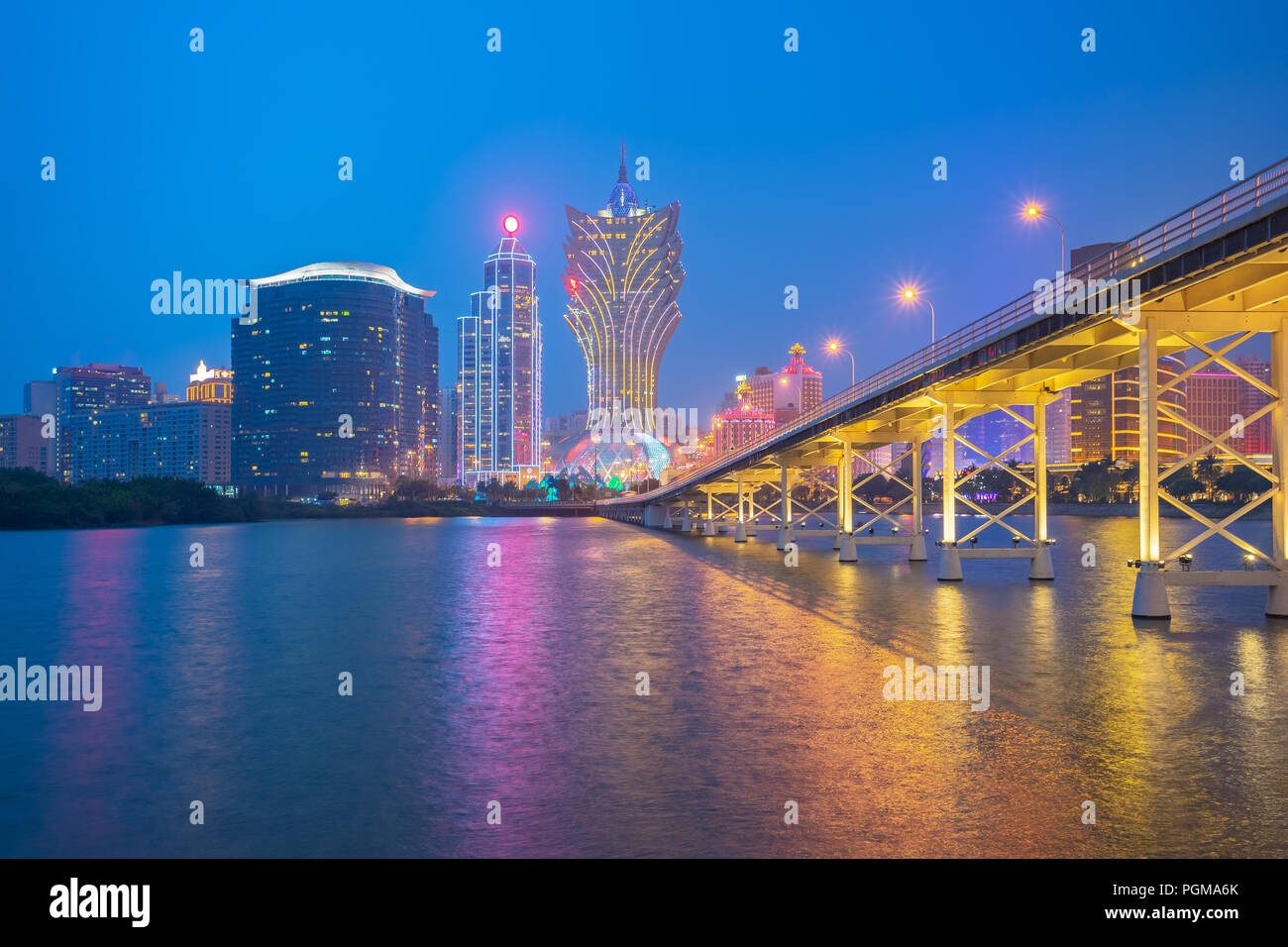 Landmark buildings in Macau, China Stock Photo - Alamy