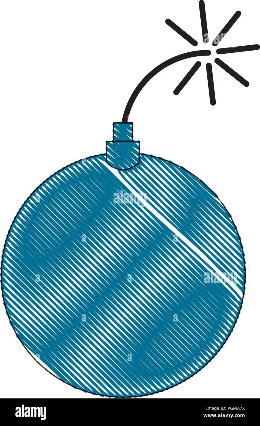 bomb explosion danger comic element vector illustration Stock Vector ...