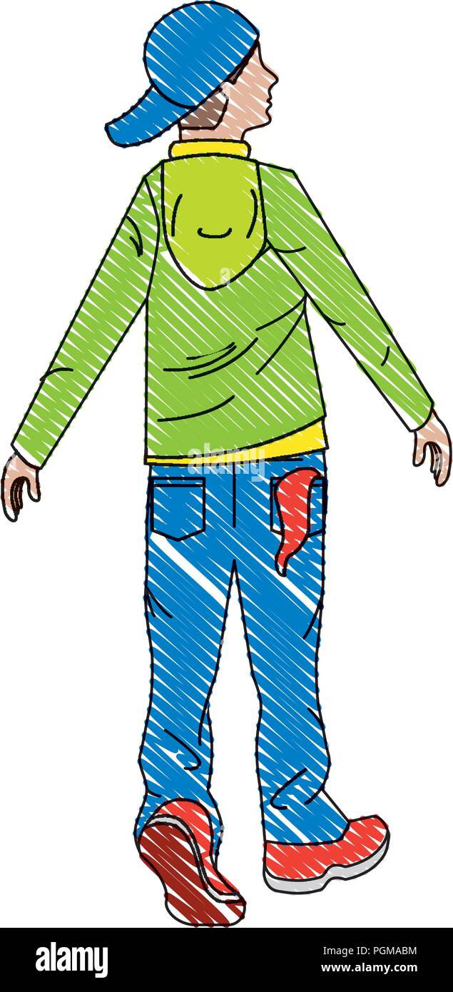 Boy jeans cap Stock Vector Images - Alamy