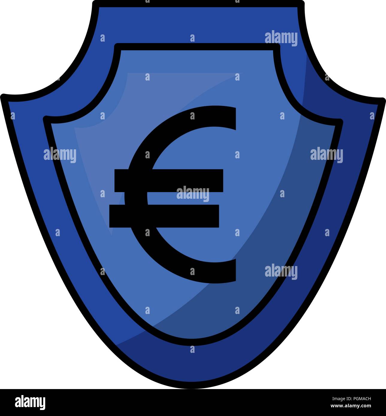 currency such as shield euro symbol foreign exchange vector ...