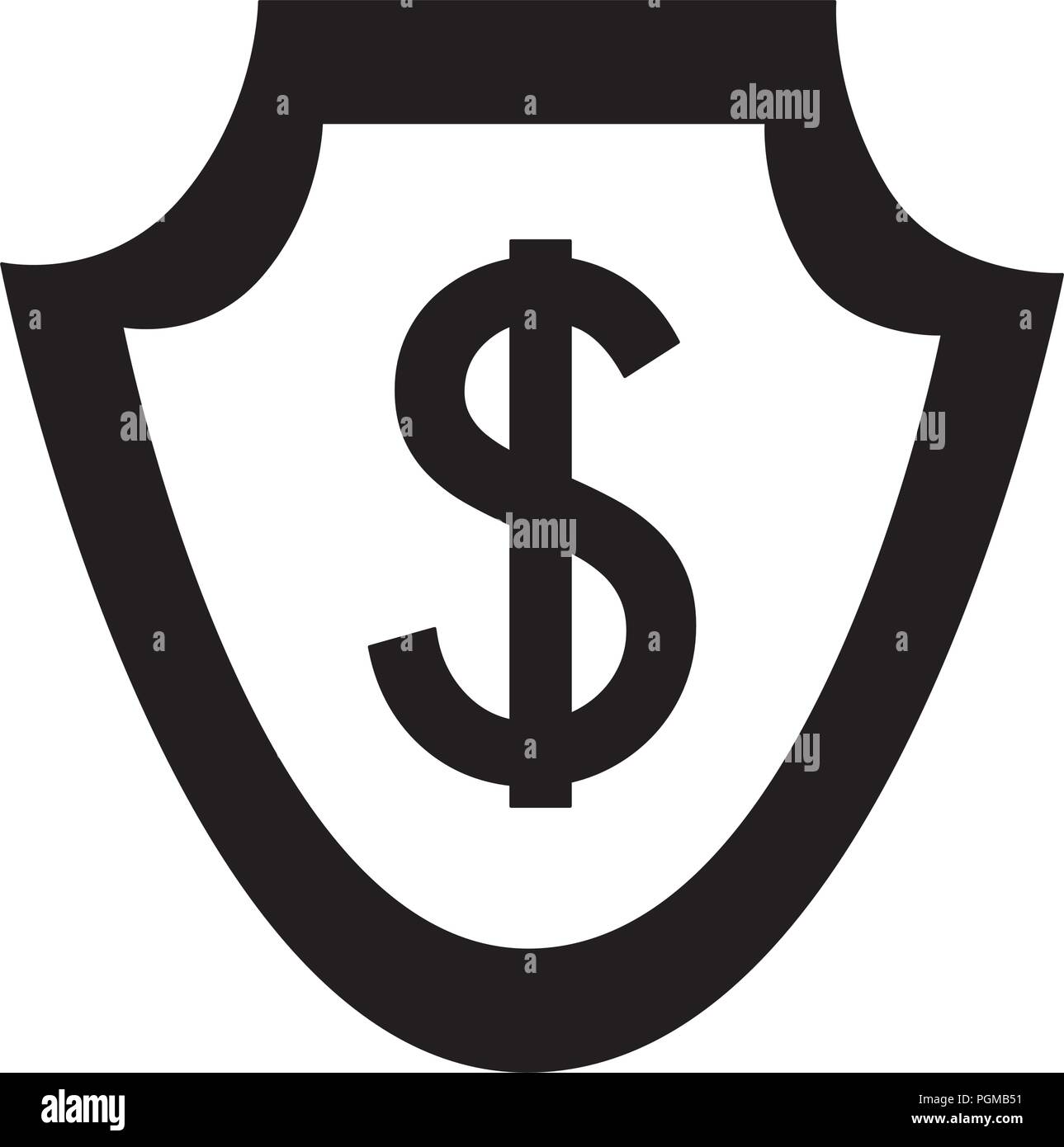 currency such as shield dollar symbol foreign exchange vector ...