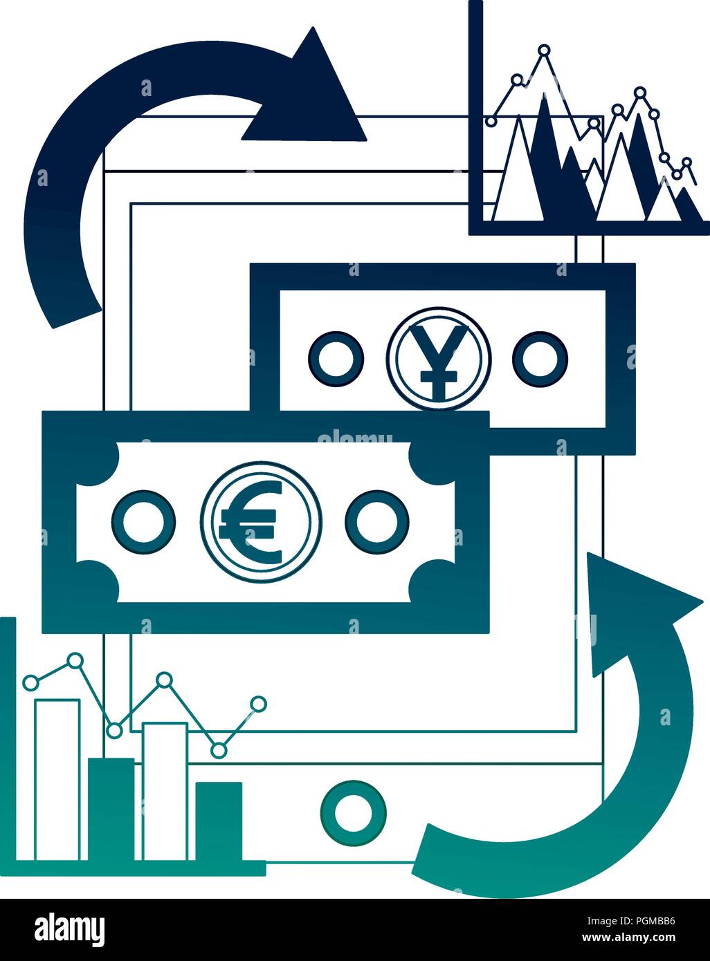 Foreign exchange screen Stock Vector Images - Alamy
