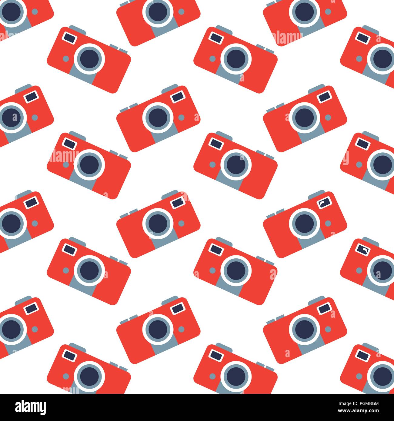 camera photographic icon pattern vector illustration design Stock ...