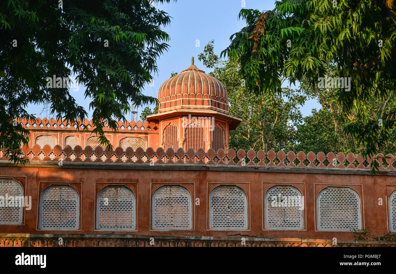Jaipur, India - Nov 1, 2017. Old buildings located at Pink City in ...
