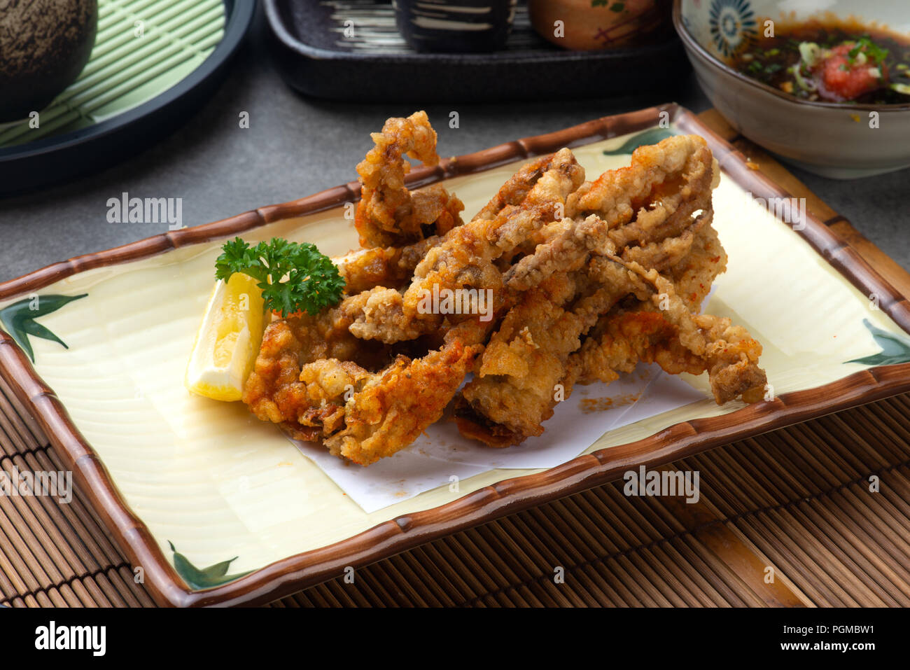 Japanese food - Soft shell crab Stock Photo - Alamy