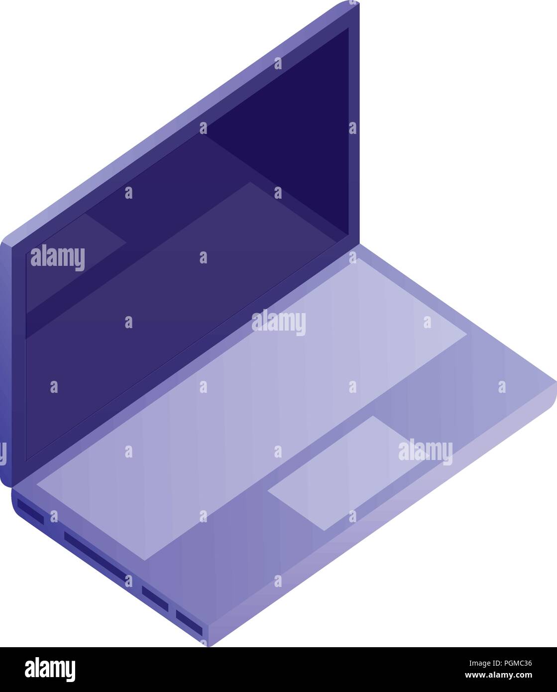 laptop isometric device digital gadget vector illustration Stock Vector ...