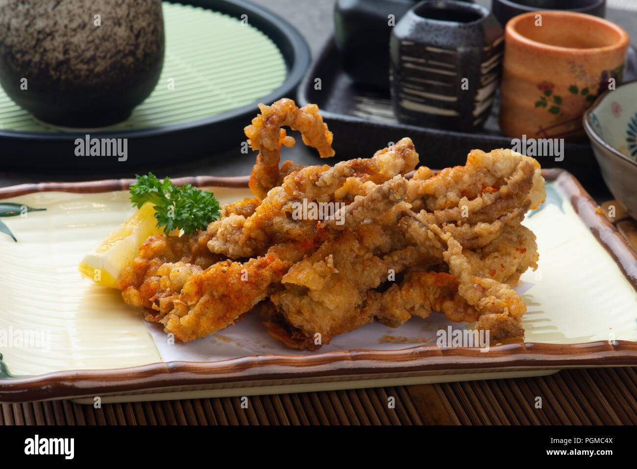 Japanese food - Soft shell crab Stock Photo - Alamy