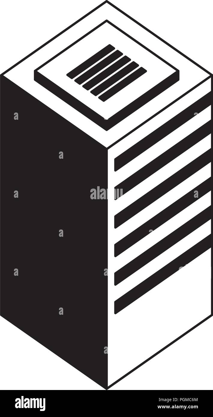 database center server storage technology vector illustration Stock ...