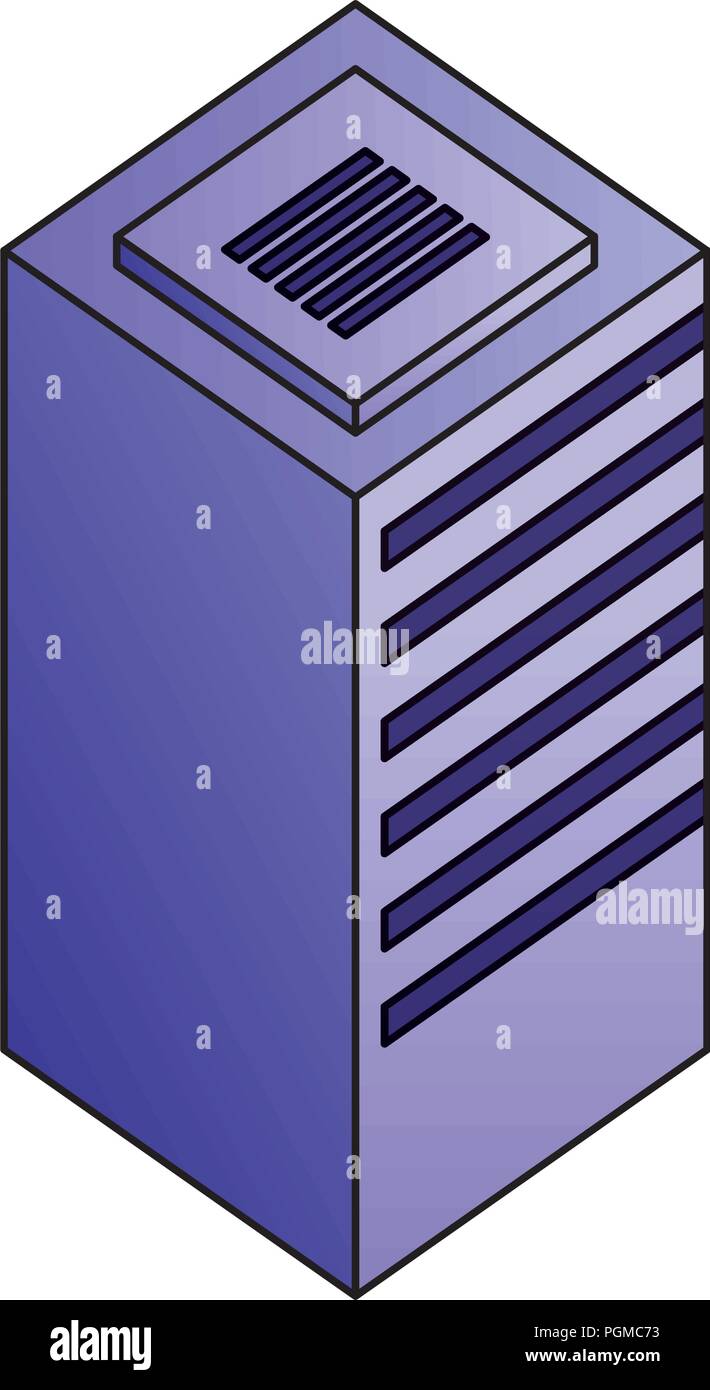 database center server storage technology vector illustration Stock ...