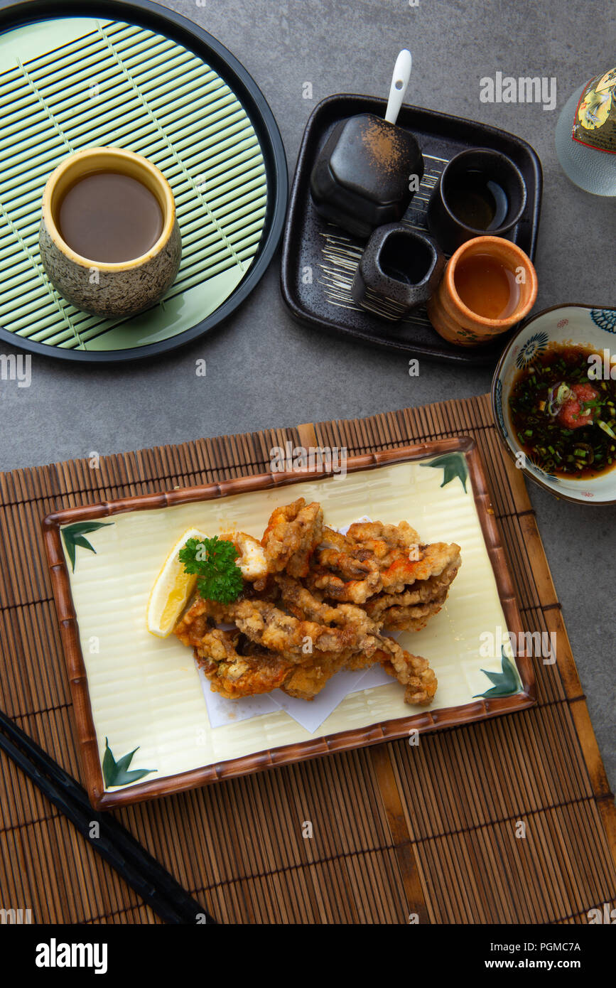 Japanese food - Soft shell crab Stock Photo - Alamy