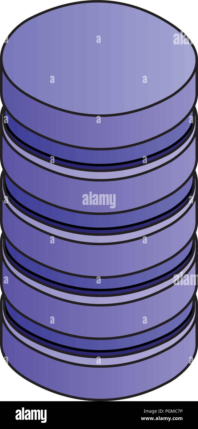 database center server storage technology vector illustration Stock ...