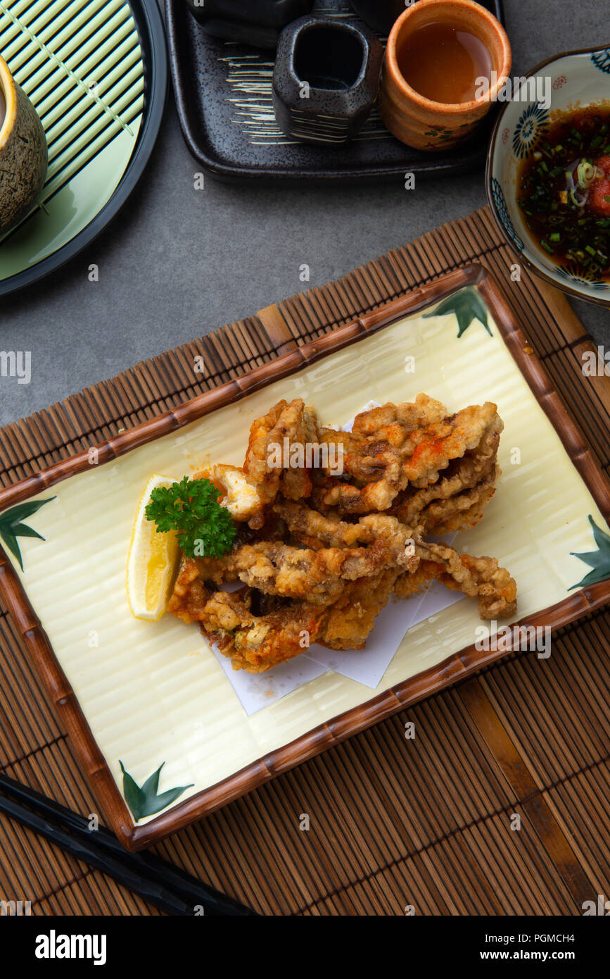Japanese food - Soft shell crab Stock Photo - Alamy