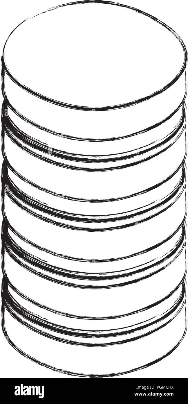 Big data center interior Stock Vector Images - Alamy