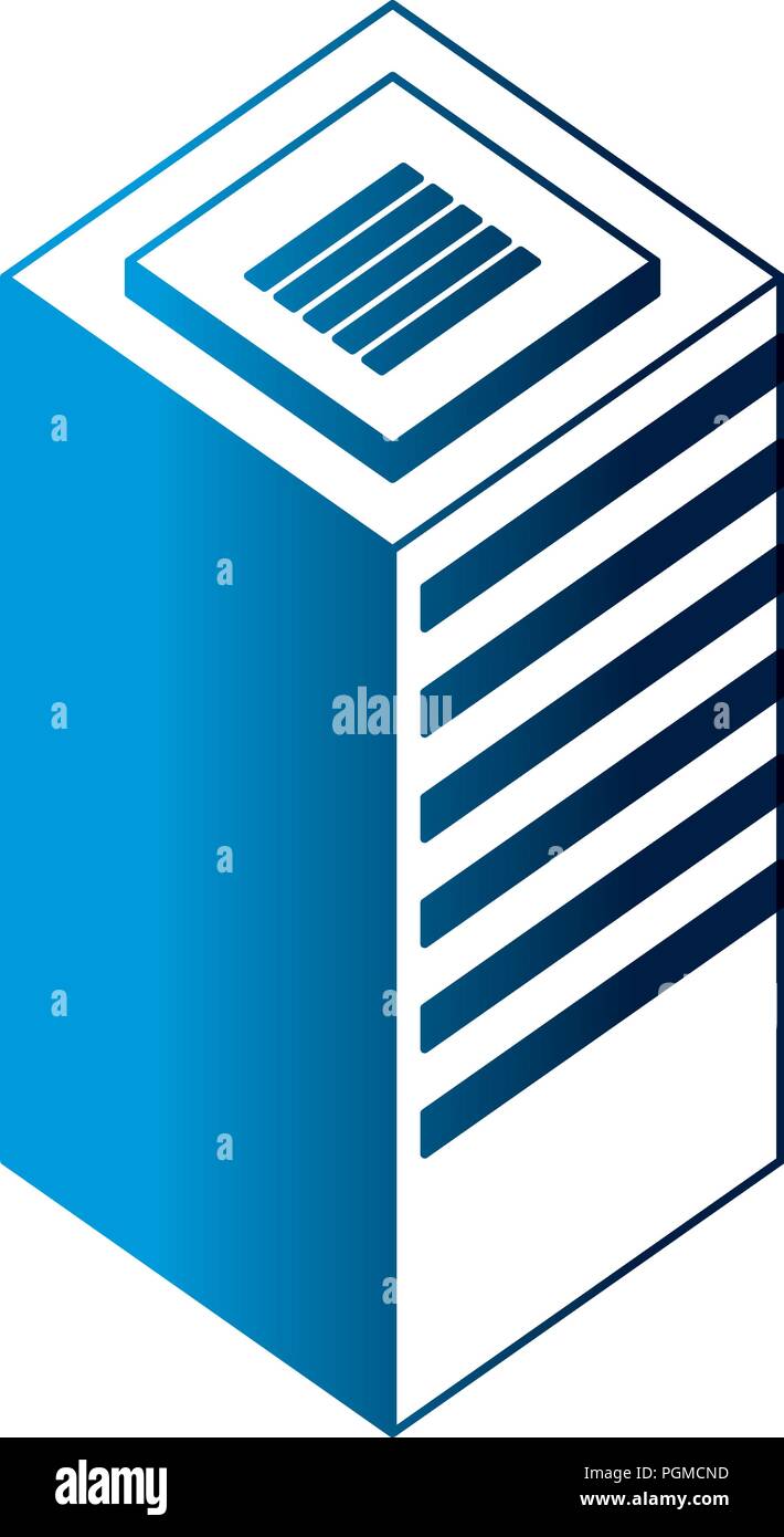 server data center isometric icon vector illustration design Stock ...