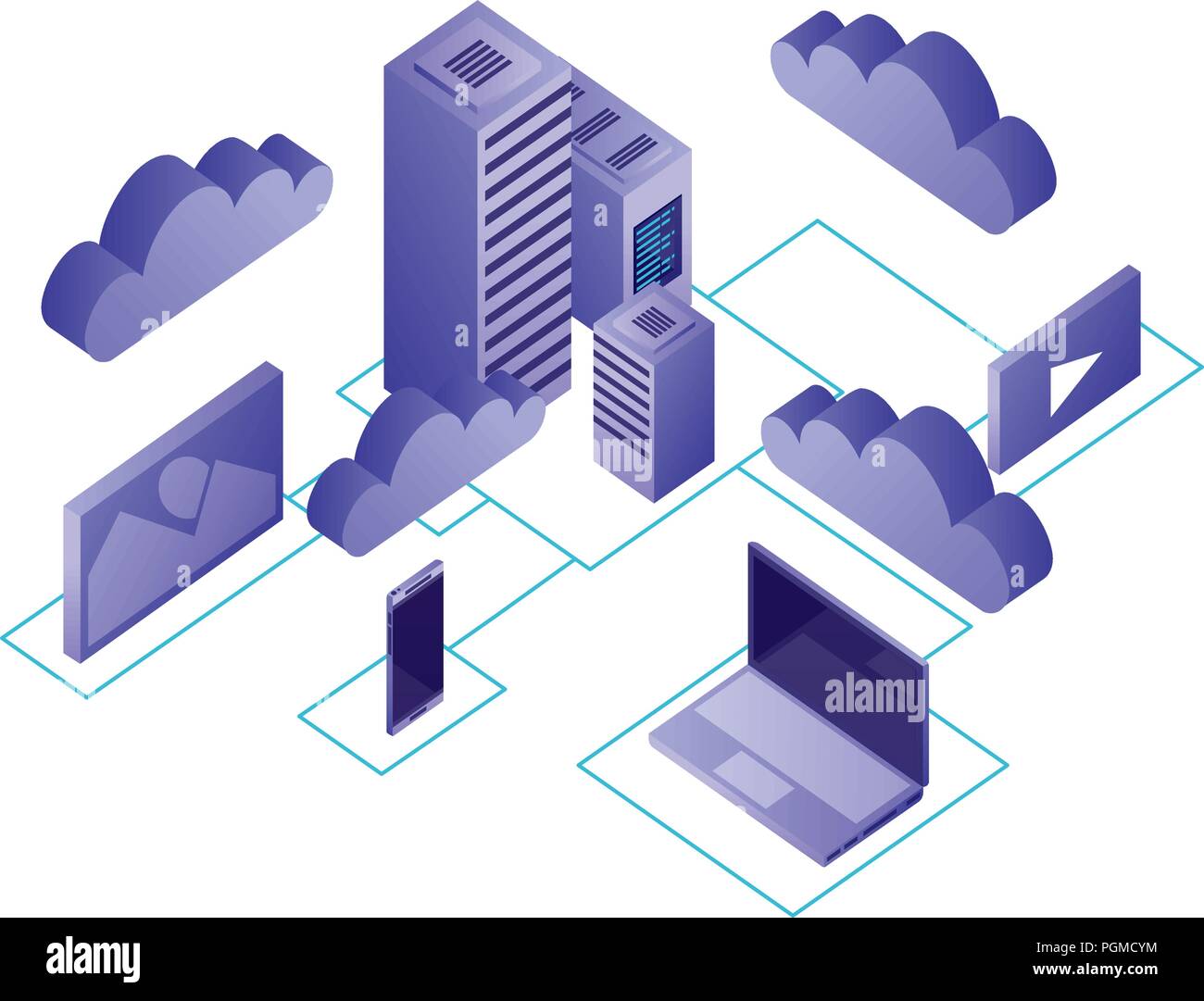 Enterprise information system image Cut Out Stock Images & Pictures - Alamy