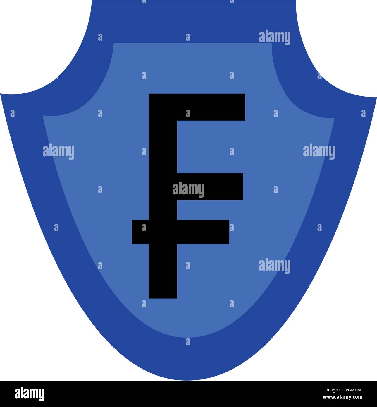 currency such as shield franc symbol foreign exchange Stock Vector ...