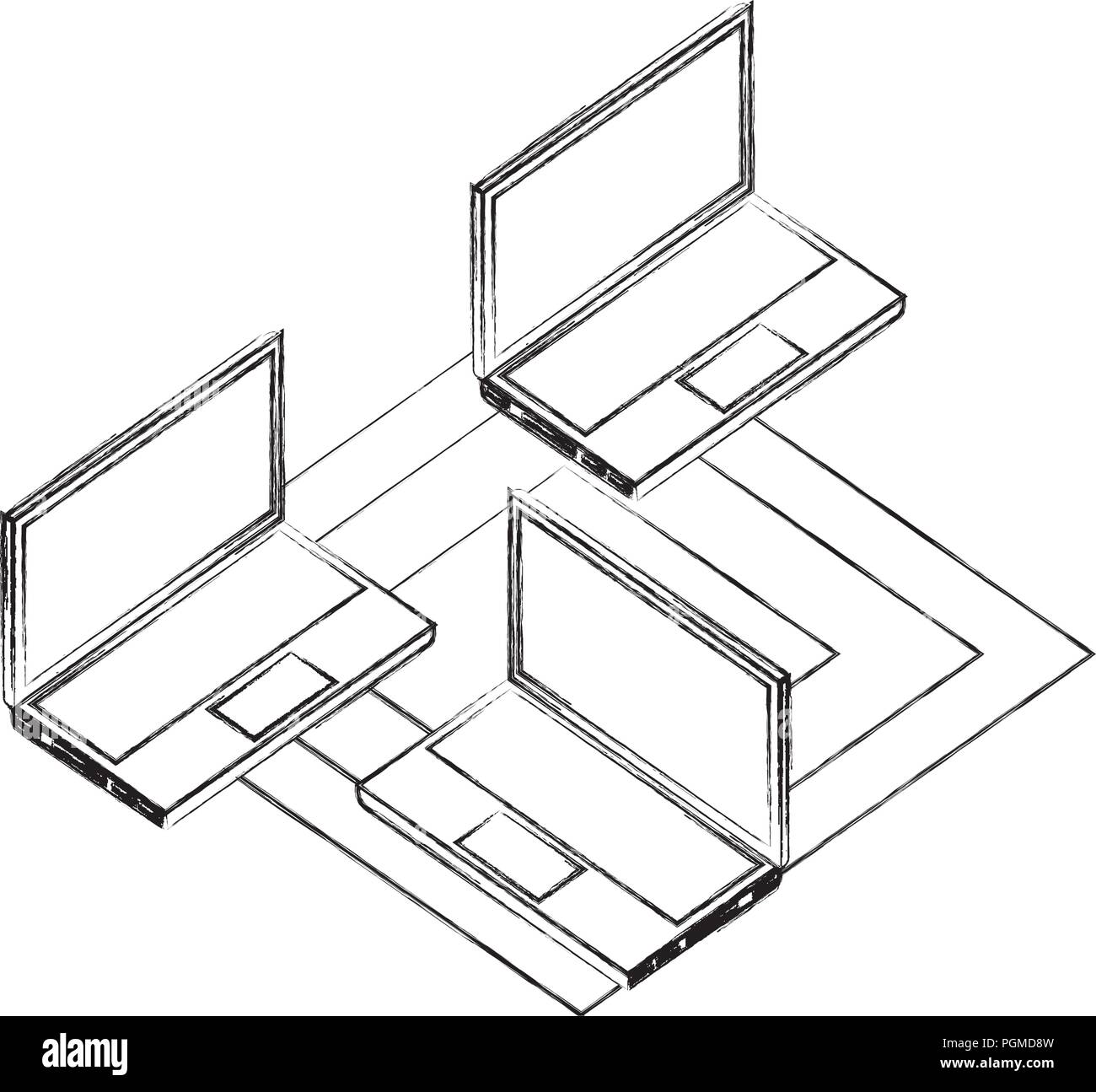 Media devices vector Black and White Stock Photos & Images - Alamy