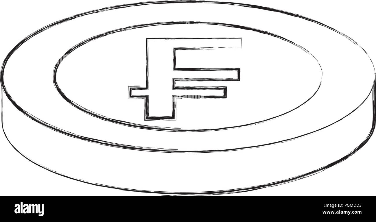 coin currency sign franc money swiss Stock Vector Image & Art - Alamy