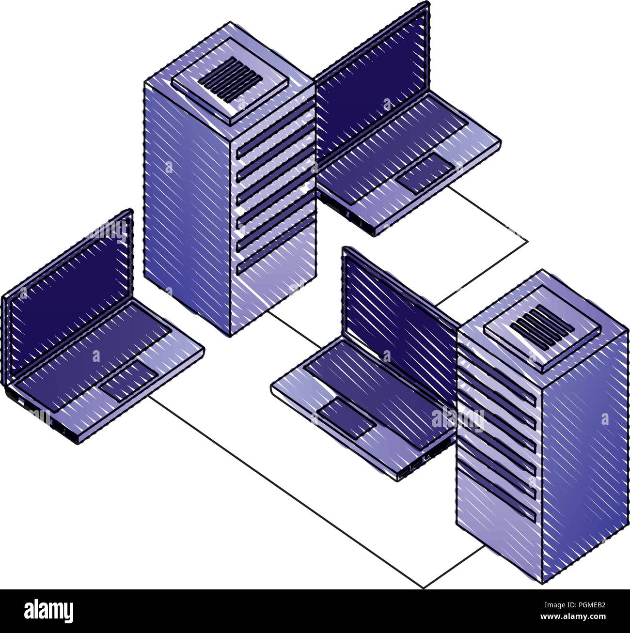 Advanced computers Stock Vector Images - Alamy