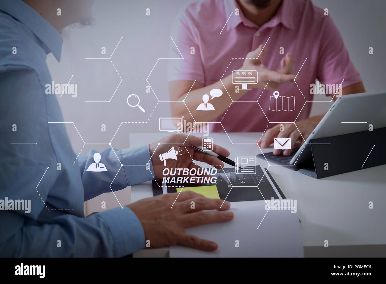 Outbound marketing business virtual dashboard with Offline or ...