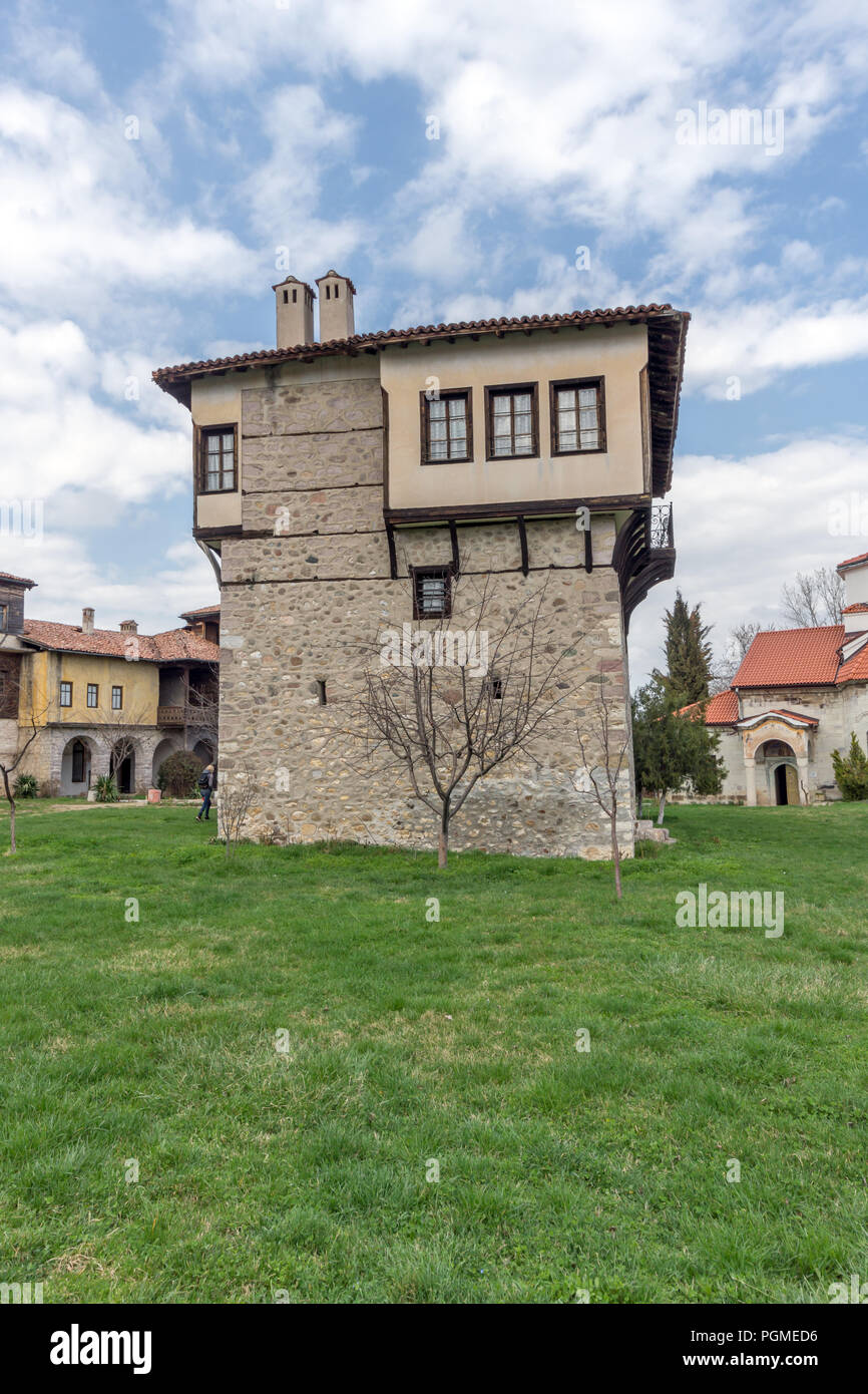 Amazing view of medieval Tower of Angel Voivode in Arapovo Monastery of ...