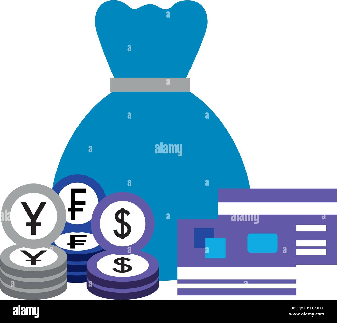 Stack of credit cards Stock Vector Images - Alamy