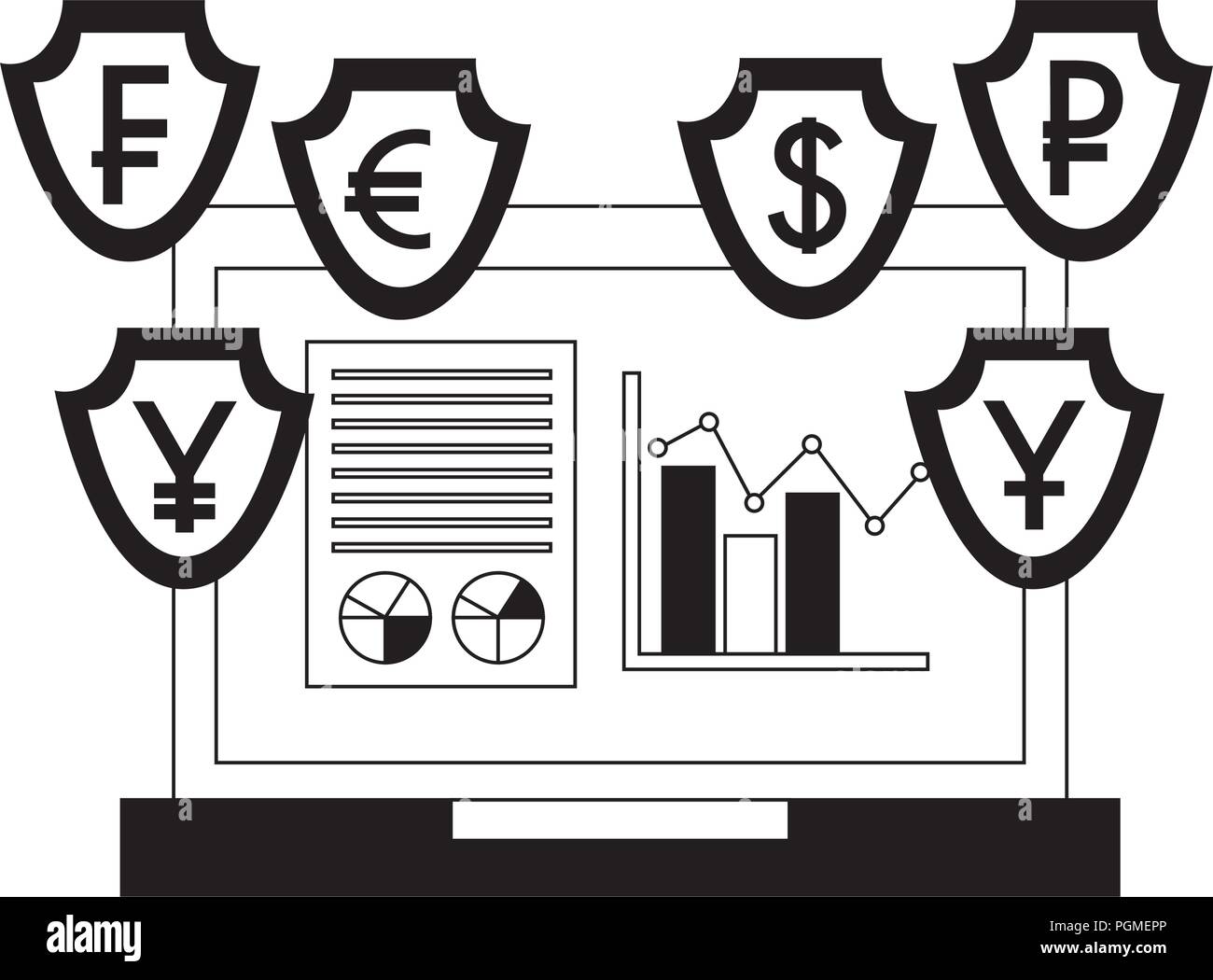 Foreign exchange market analysis Stock Vector Images - Alamy