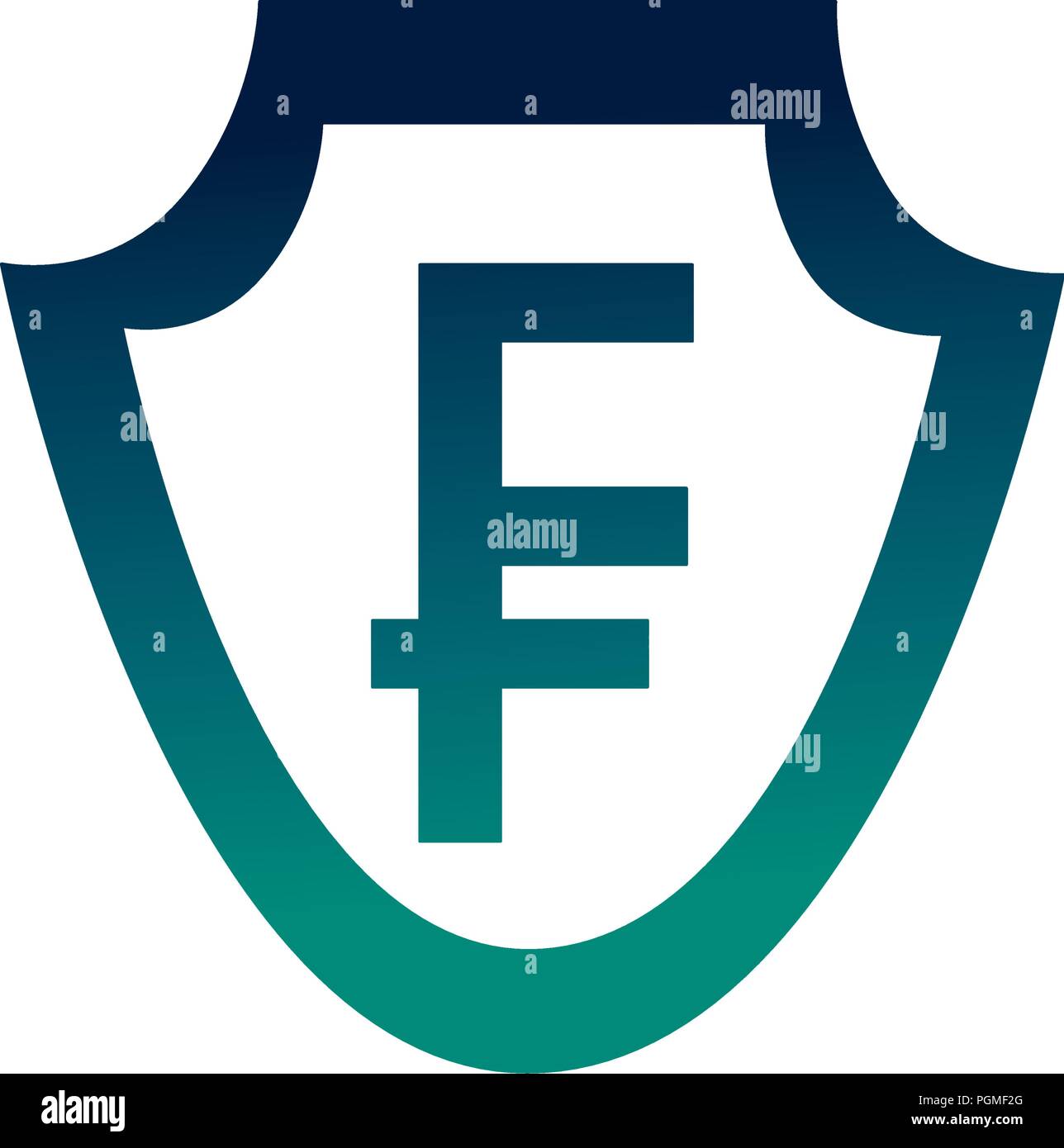 currency such as shield franc symbol foreign exchange Stock Vector ...