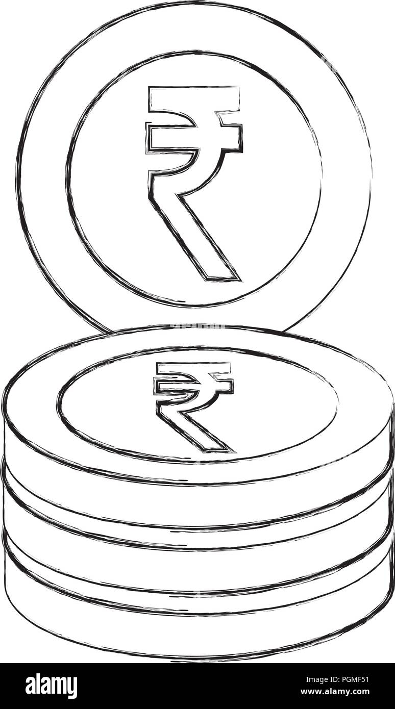 Indian coins Stock Vector Images - Alamy