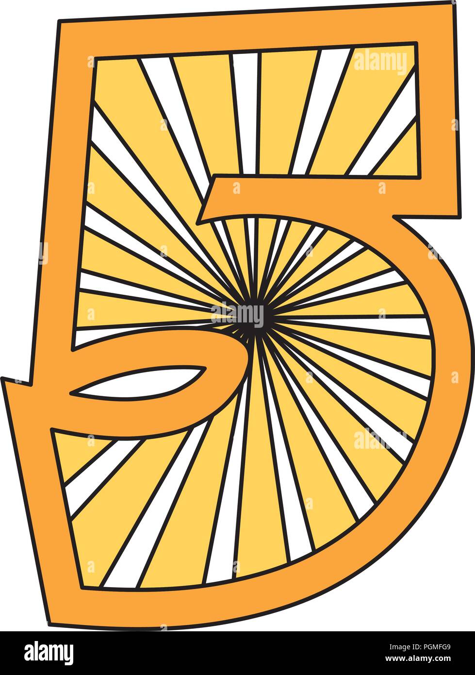 number five comic style Stock Vector Image & Art - Alamy