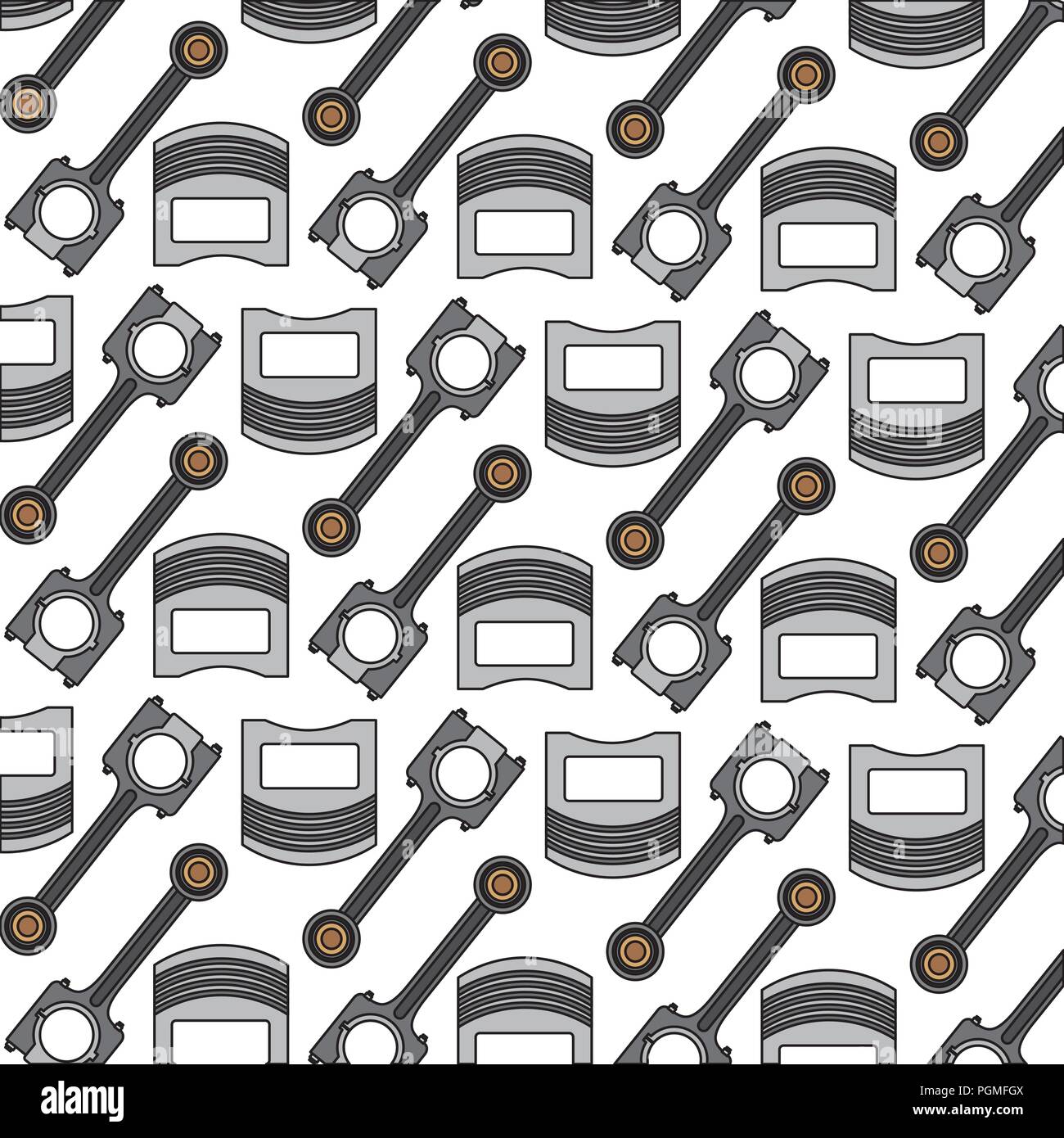 piston and valve engine pieces pattern Stock Vector Image & Art - Alamy