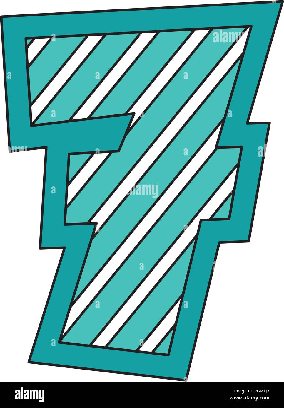 number seven comic style Stock Vector Image & Art - Alamy