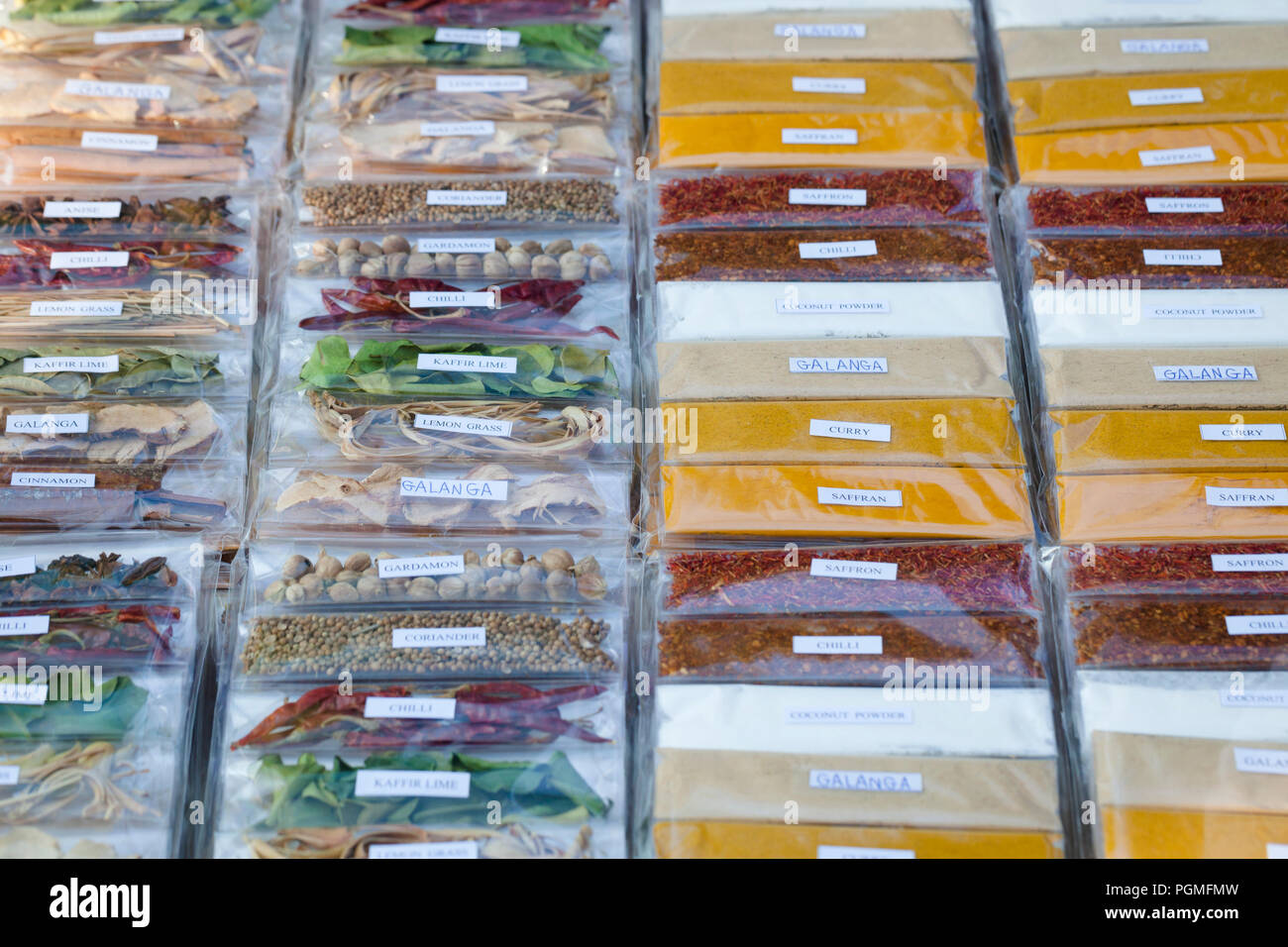 Packaged spices hi-res stock photography and images - Alamy
