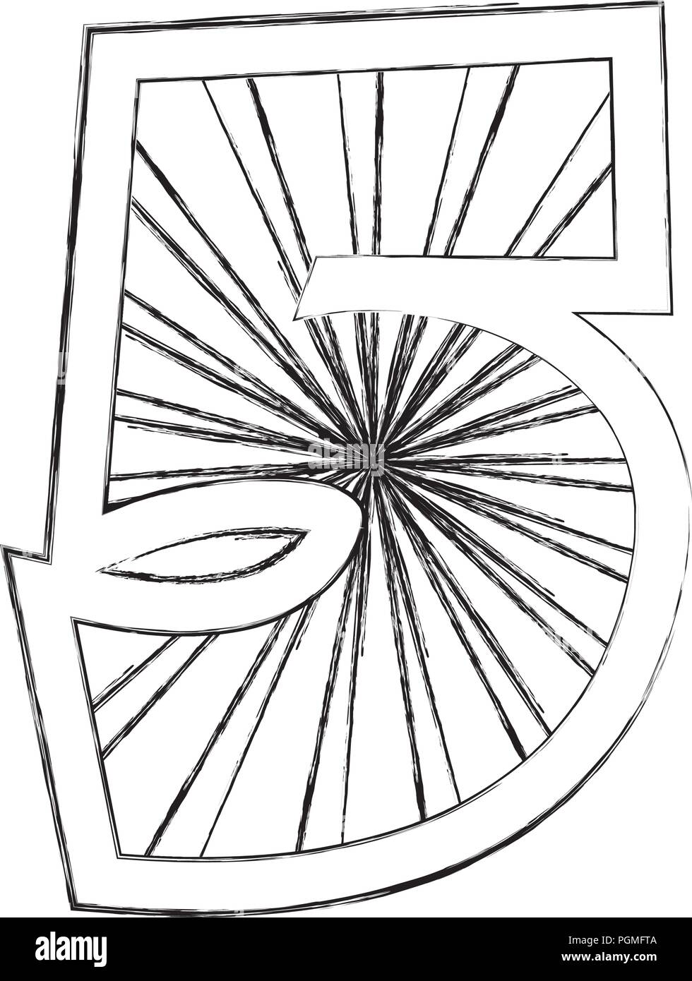 number five comic style Stock Vector Image & Art - Alamy