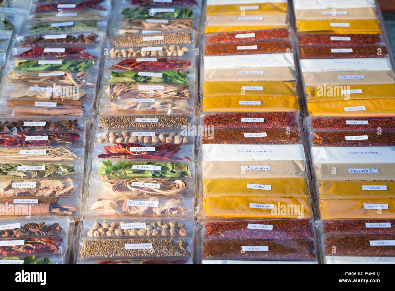 Packaged spices hi-res stock photography and images - Alamy