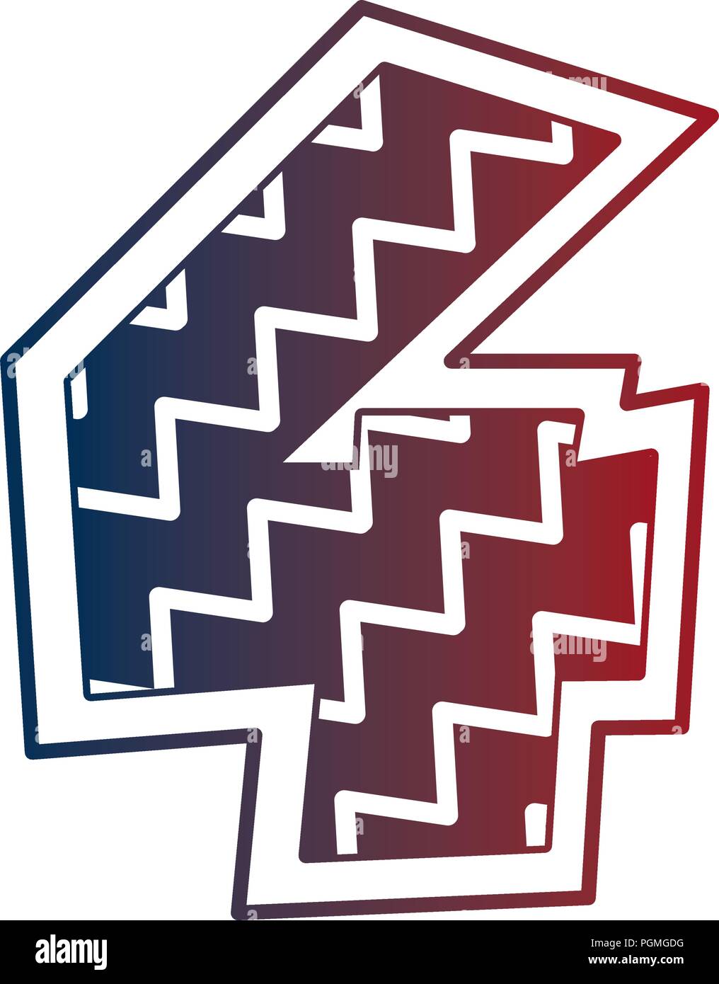 decorated four number font figure creative image Stock Vector Image ...