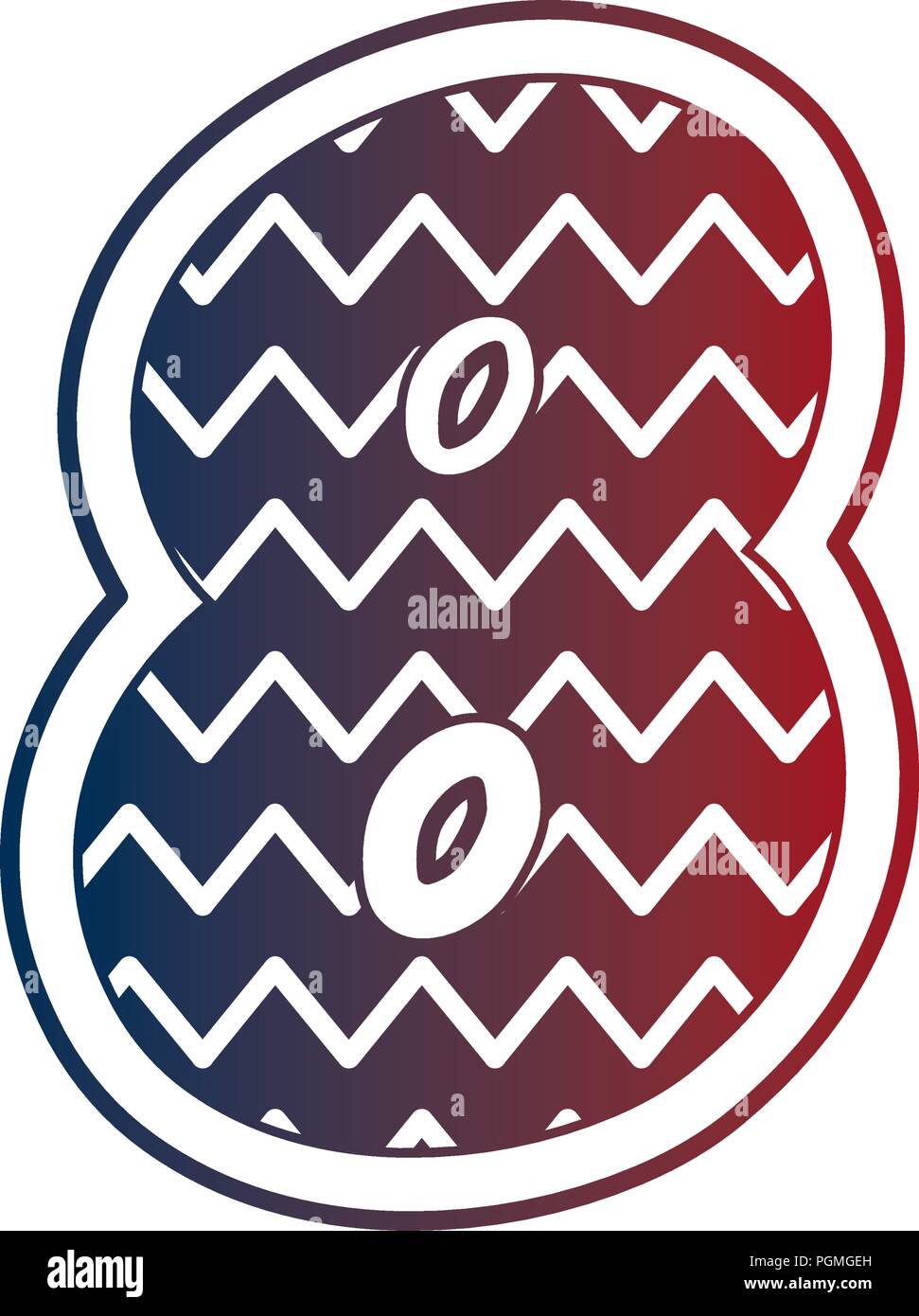 Neon Figure Font Stock Vector Images - Alamy