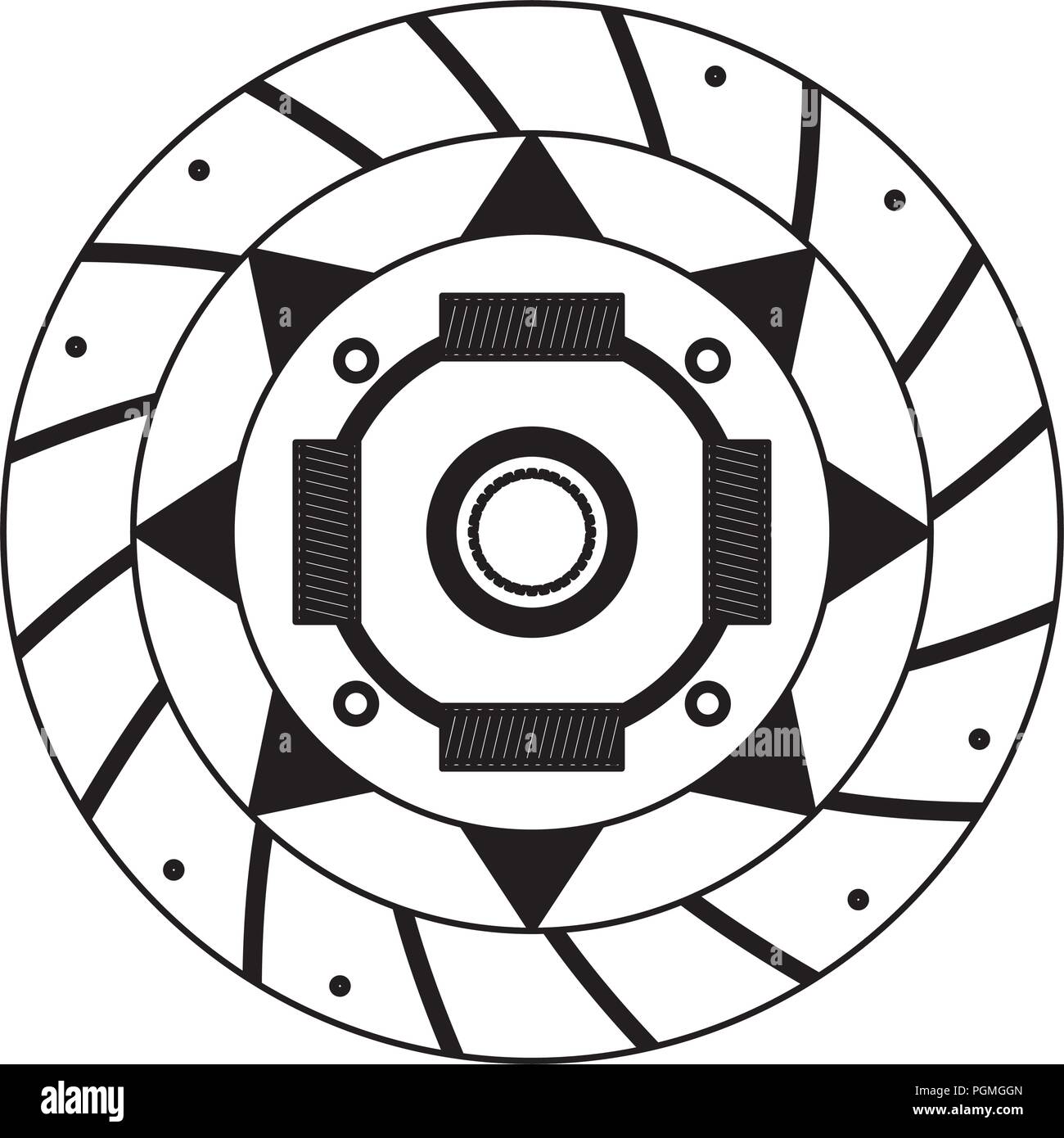 Clutch plate auto spare Stock Vector Images - Alamy