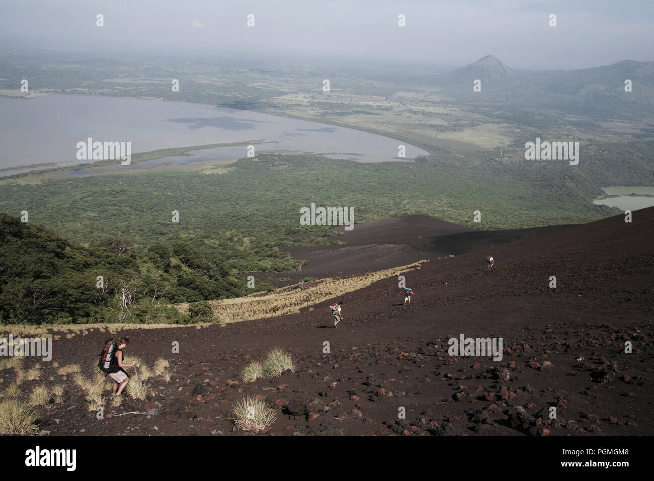 Hiking Momotombo Volcano, Nicaragua Stock Photo - Alamy