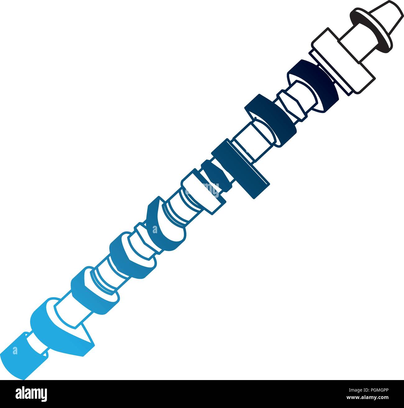 connecting rod spare part automotive industry design image Stock Vector ...