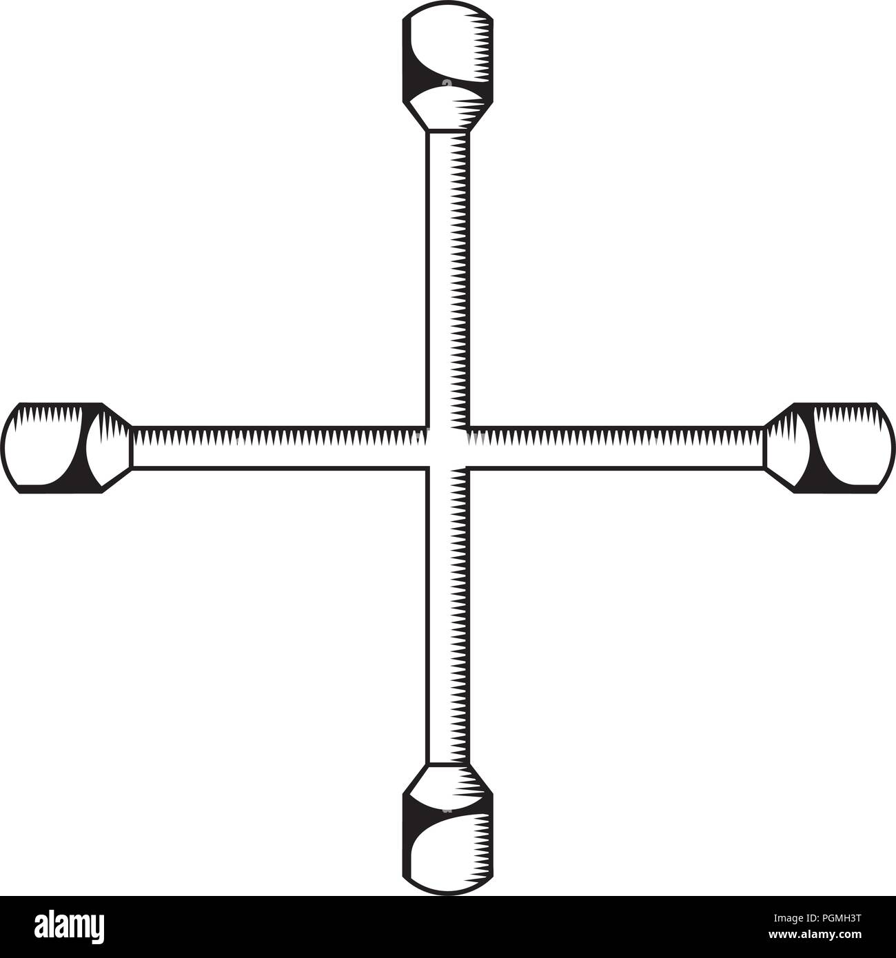 cross piece mechanical icon Stock Vector Image & Art - Alamy