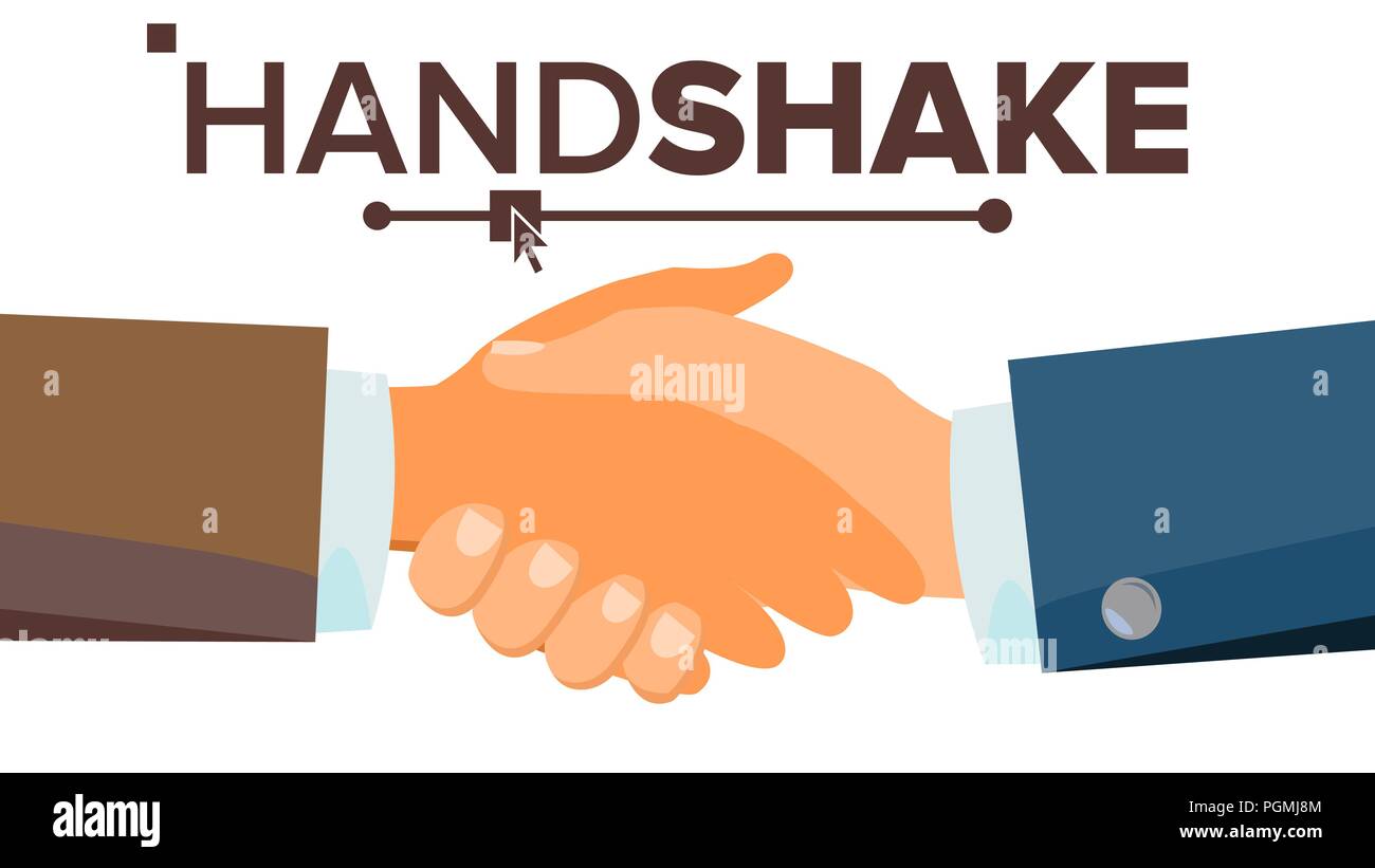 Handshake Concept Vector. Business People Cooperation. Meeting ...