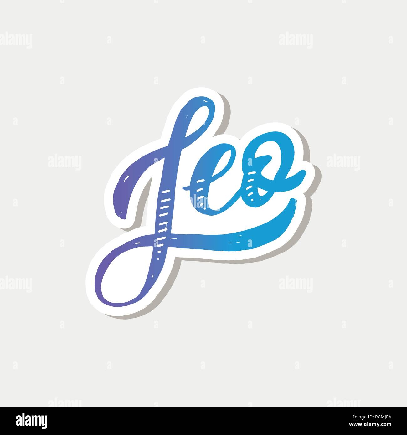 Leo lettering Calligraphy Brush Text horoscope Zodiac sign illustration ...