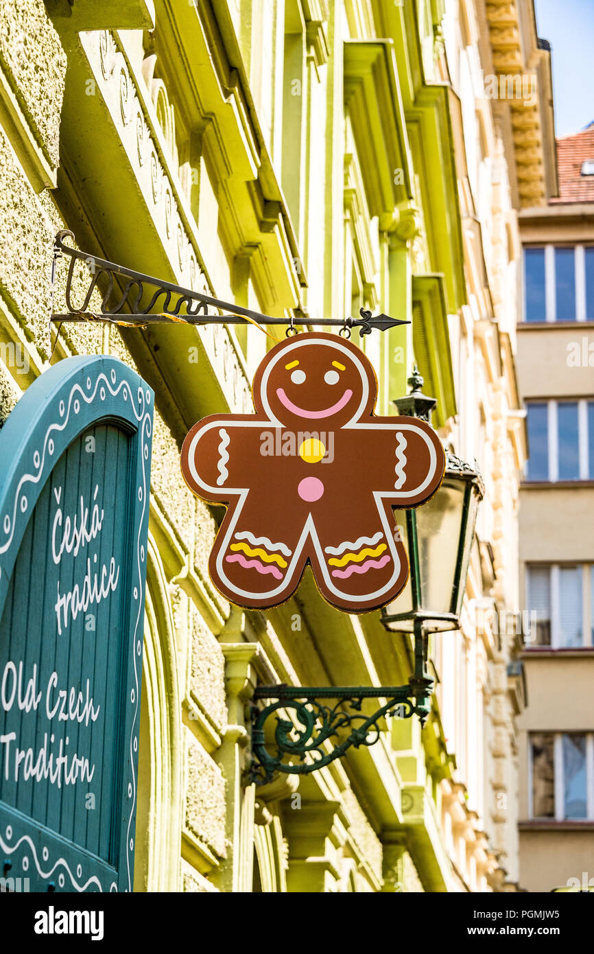 Gingerbread shop in Prague, Czech Republic Stock Photo - Alamy