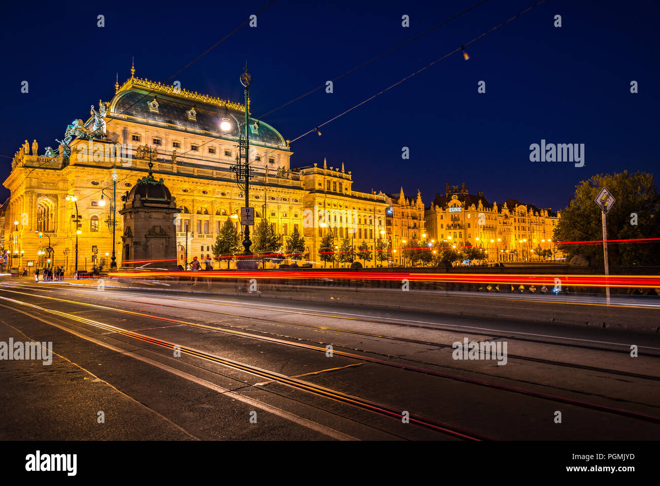 Prague city lights hi-res stock photography and images - Alamy