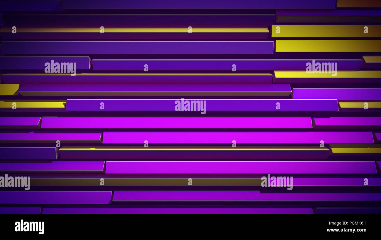 An exciting 3d illustration of horizontal colorful jalousie made of ...