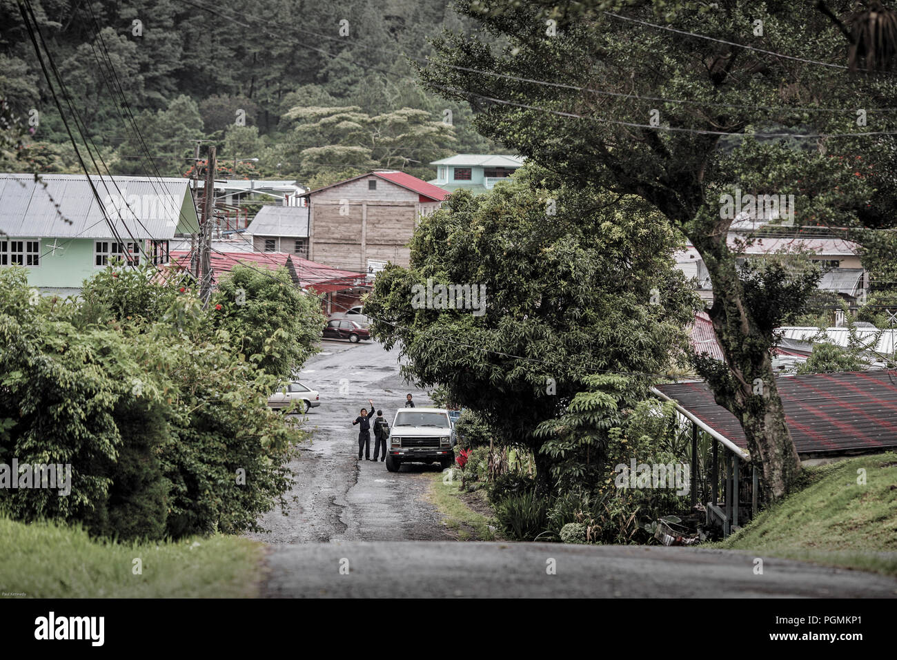 Street scene in David, Panama, Central America Stock Photo - Alamy