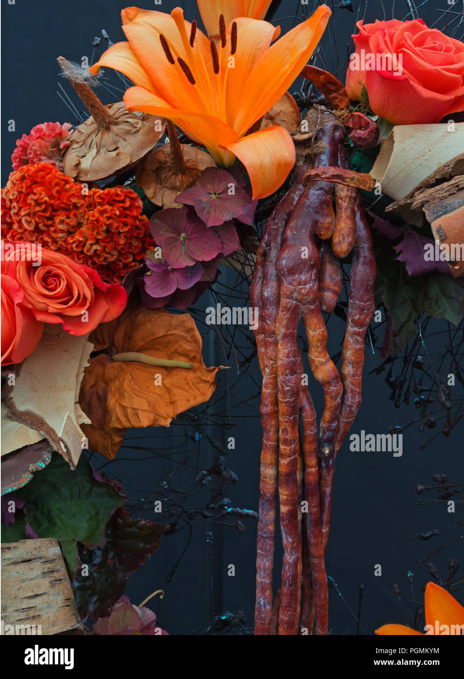 Prize winning display of flowers at the 2018 Southport Flower Show ...