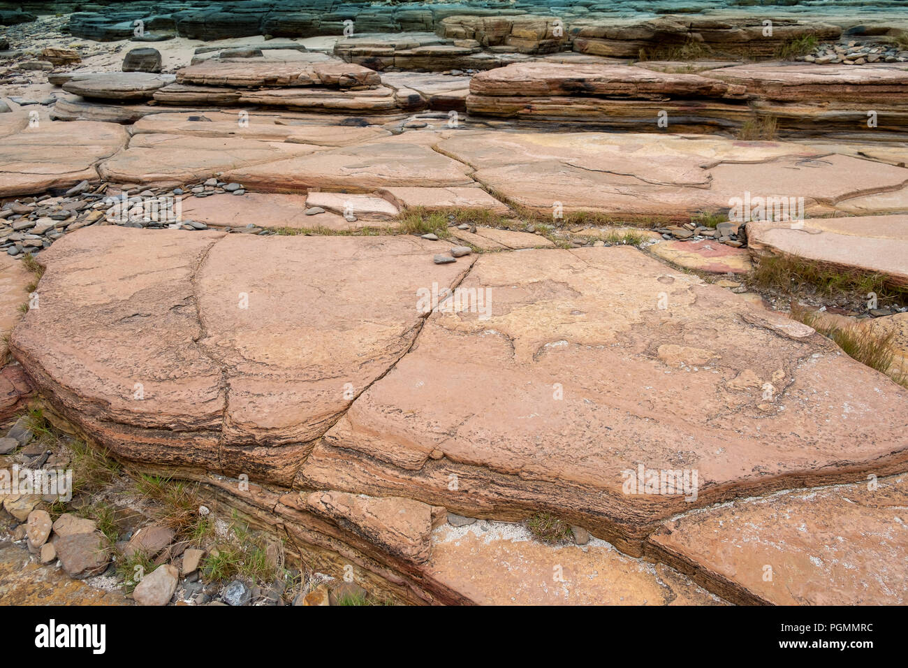 Tilted sedimentary rock layers in hi-res stock photography and images ...